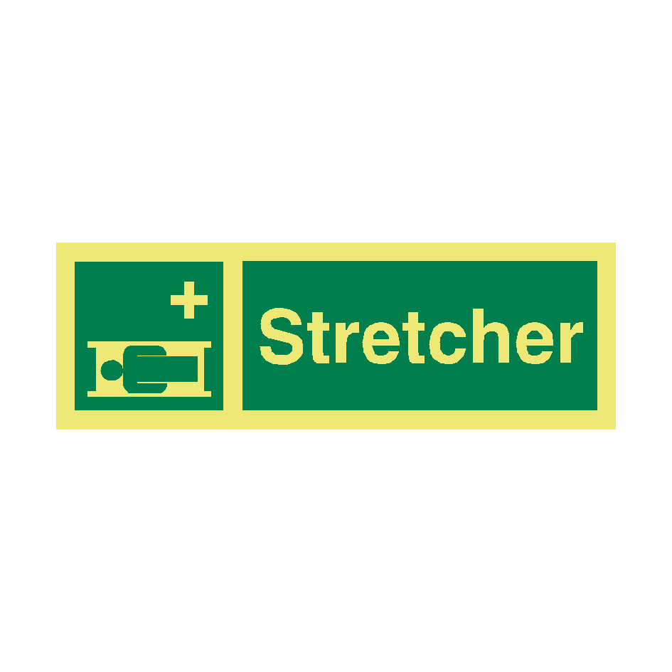Stretcher Safety Sign | PVC Safety Signs