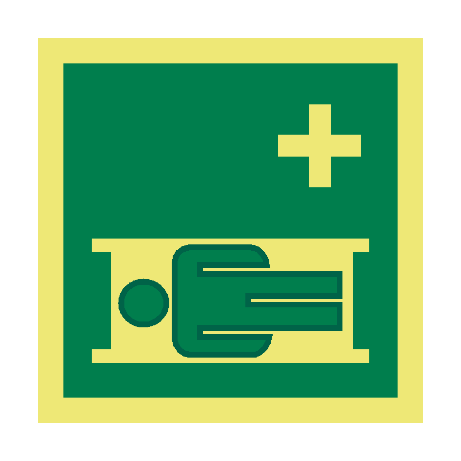 Stretcher Symbol Sign | PVC Safety Signs