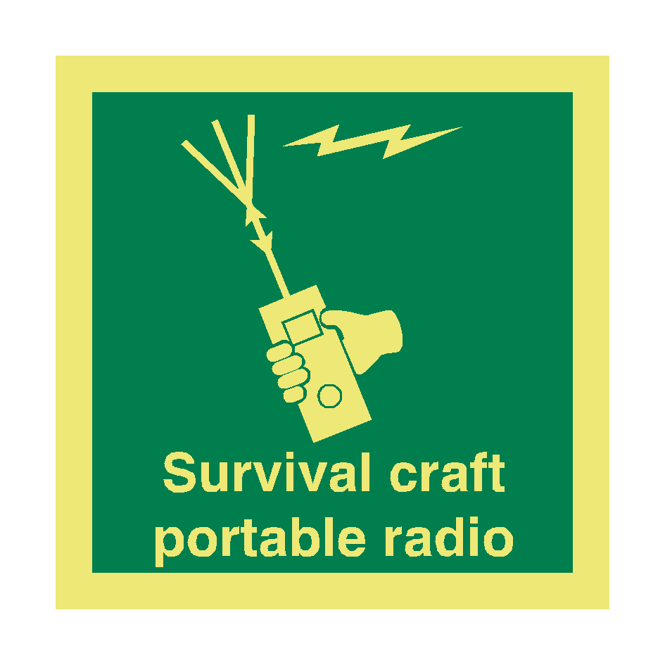 Survival Radio Safety Sign | PVC Safety Signs