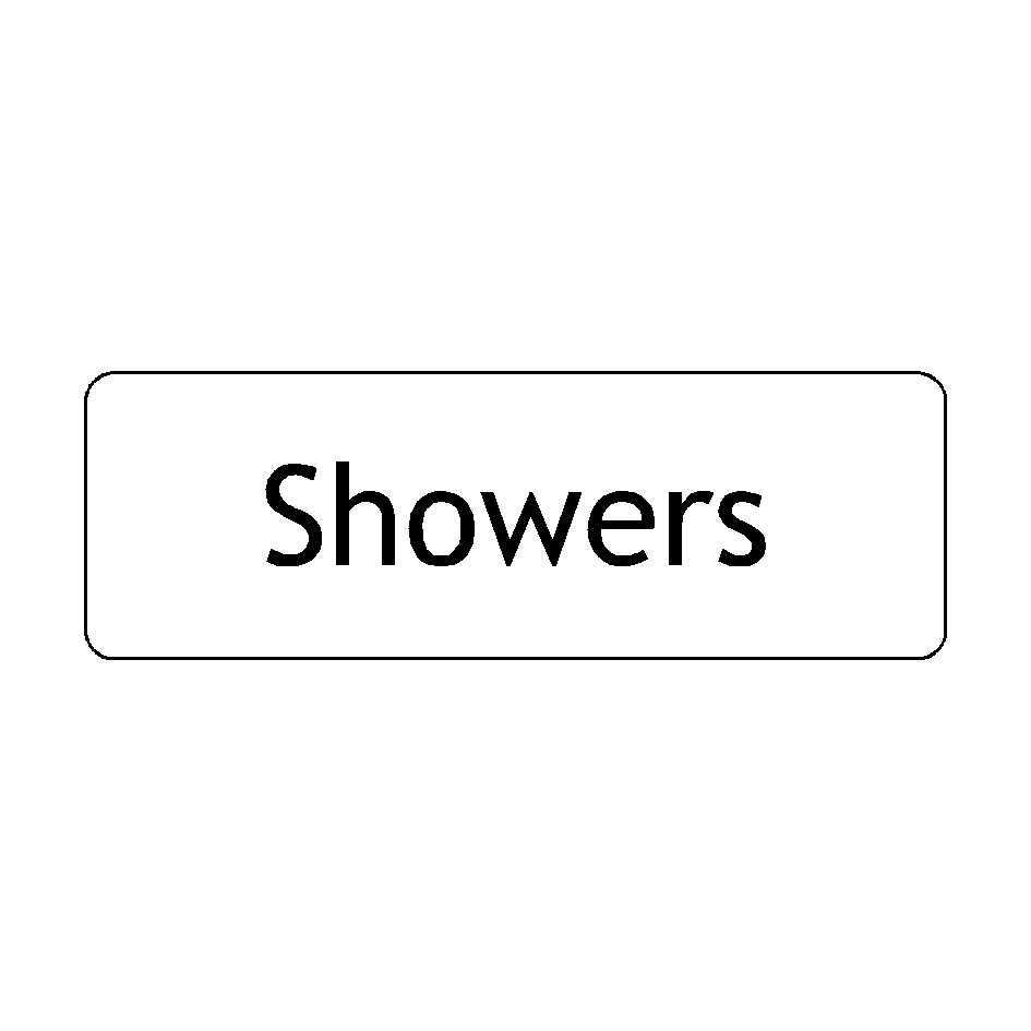 Showers Door Sign | PVC Safety Signs