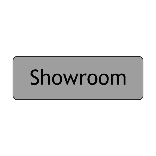 Showroom Door Sign