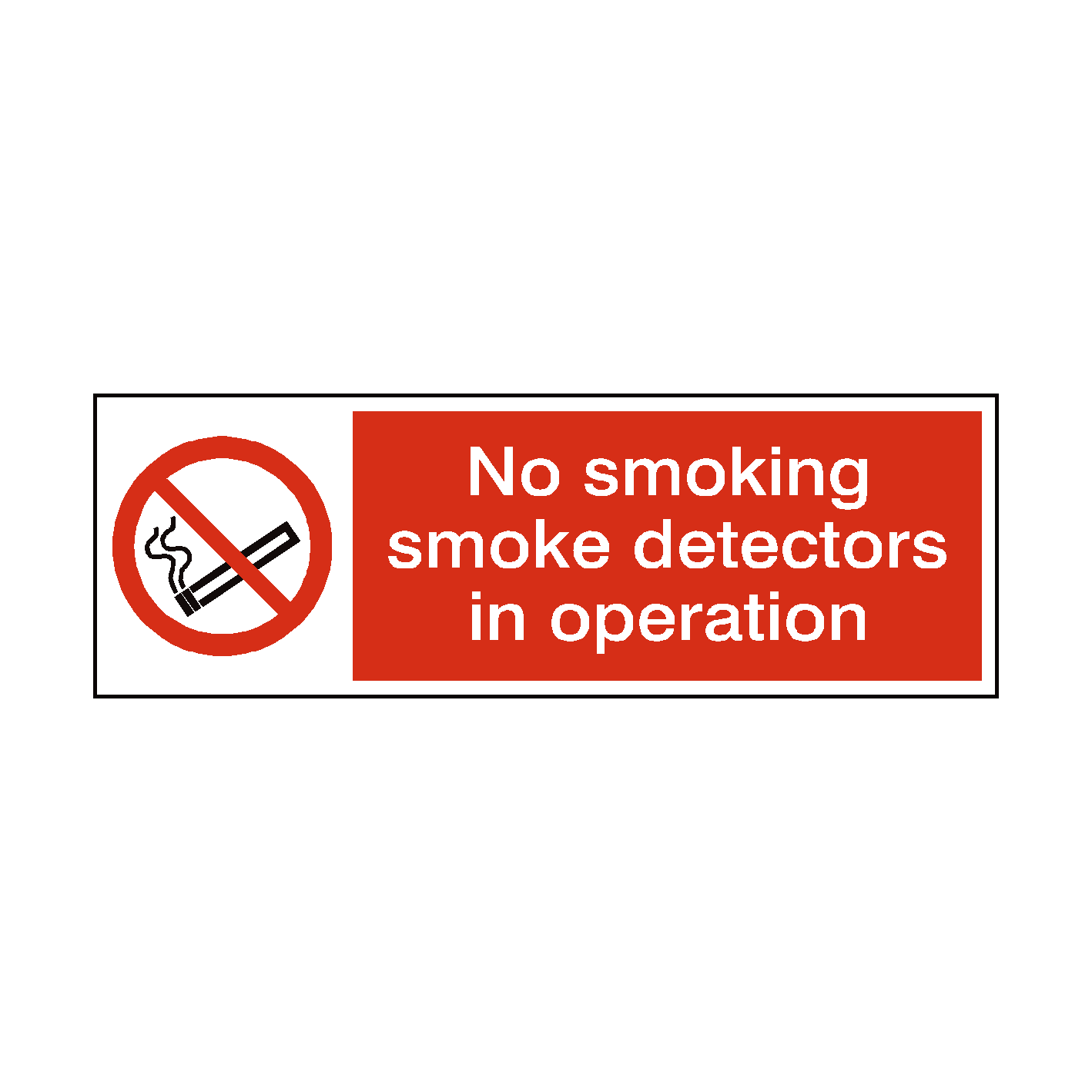 Smoke Detectors In Operation Sign | PVC Safety Signs