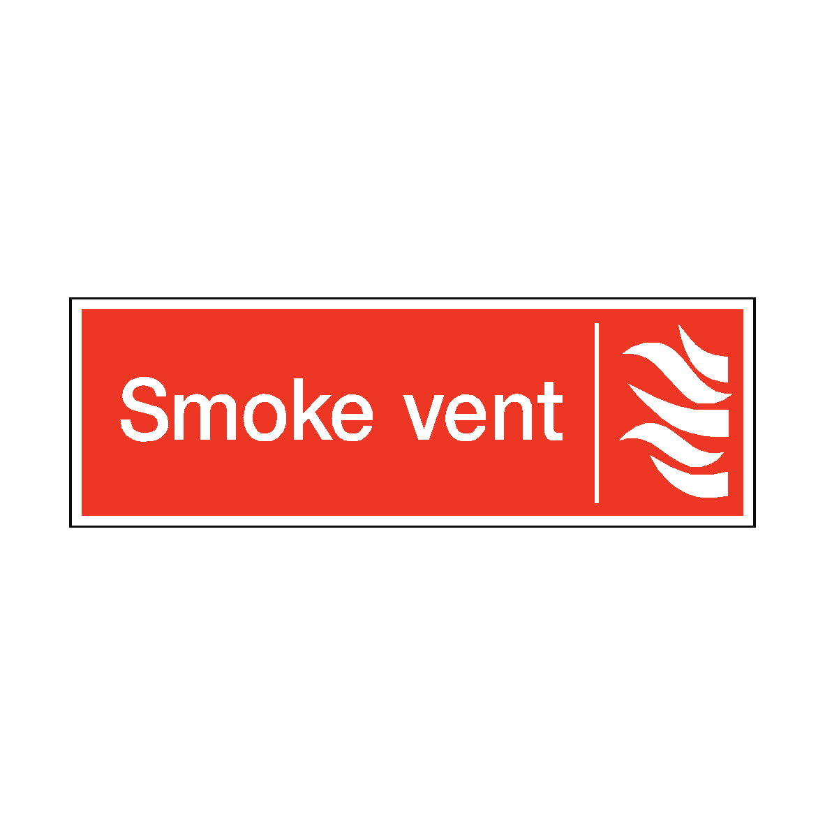 Smoke Vent Safety Sign | PVC Safety Signs