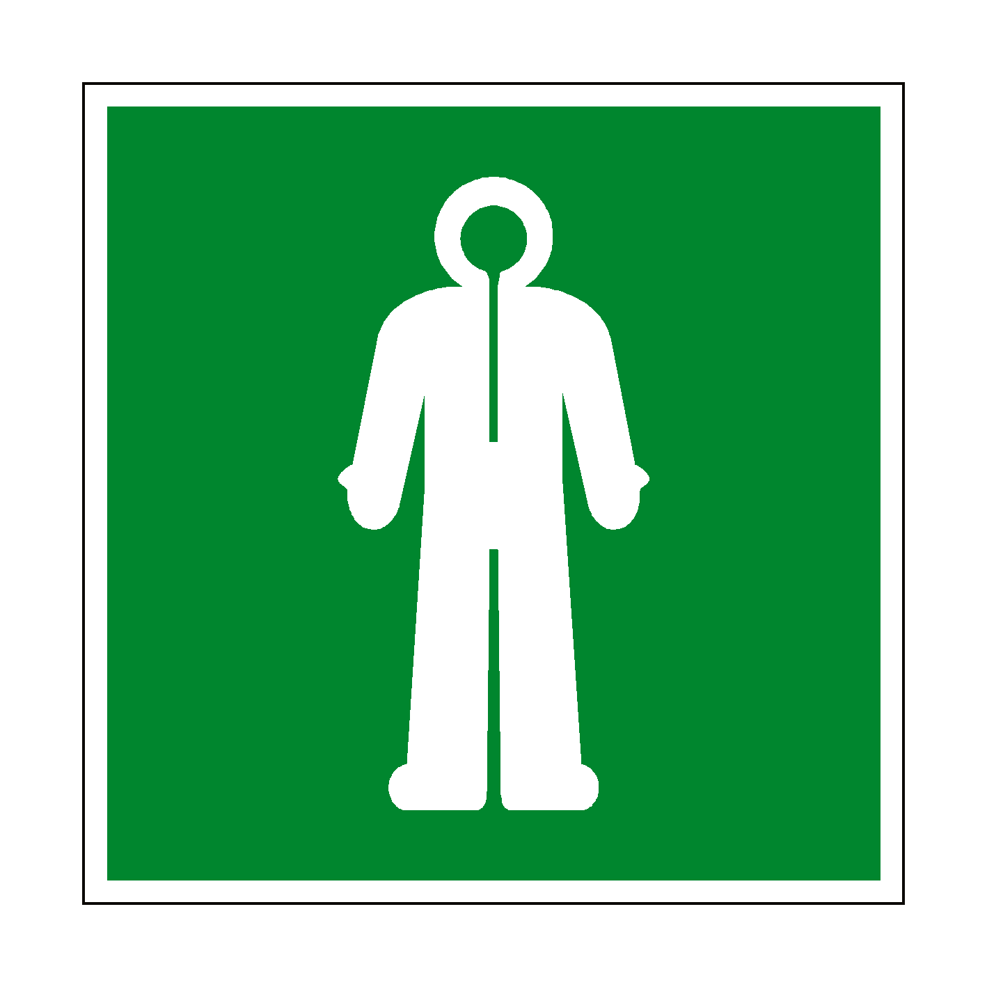 Survival Clothing Symbol Sign | PVC Safety Signs