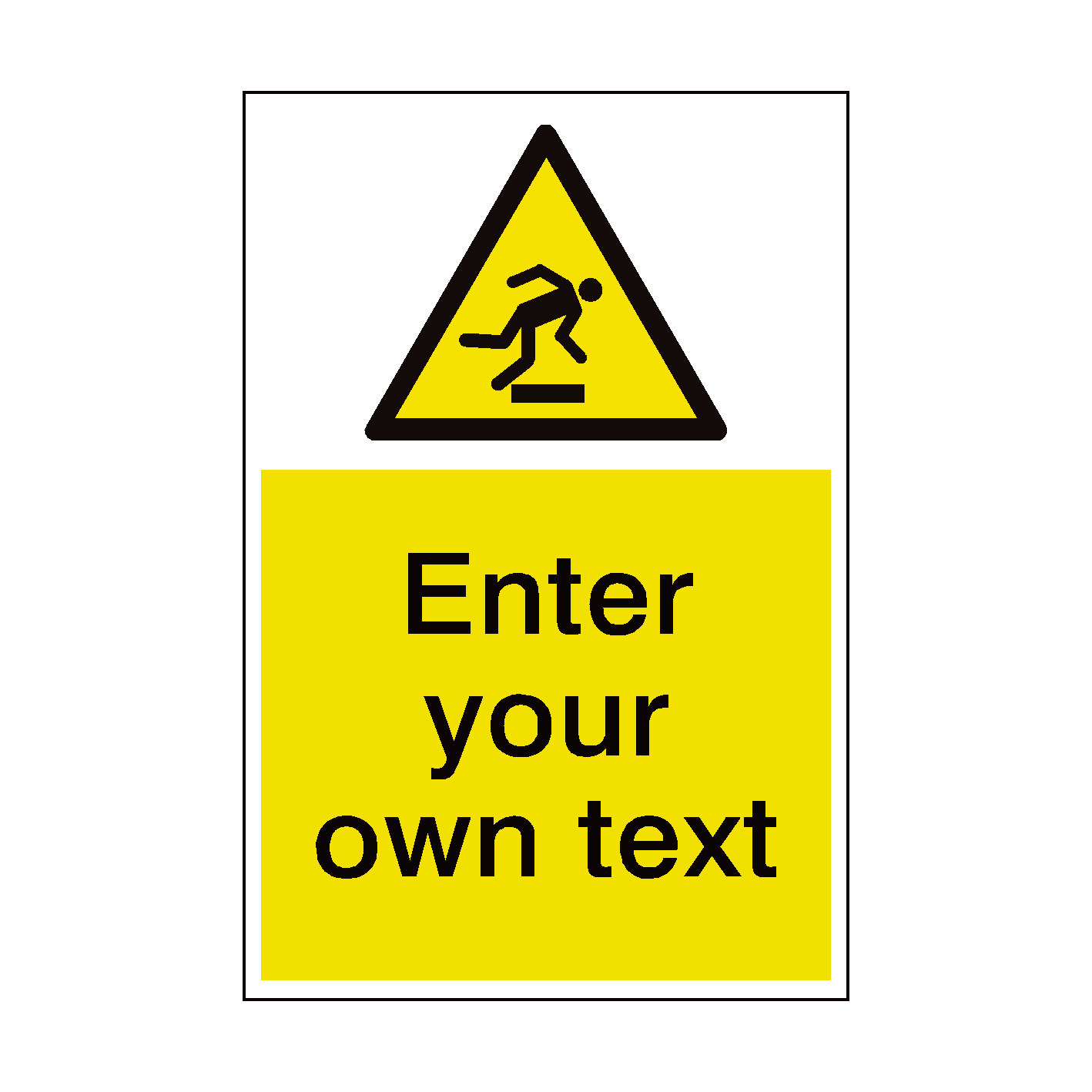 Trip Hazard Custom Hazard Sign | PVC Safety Signs