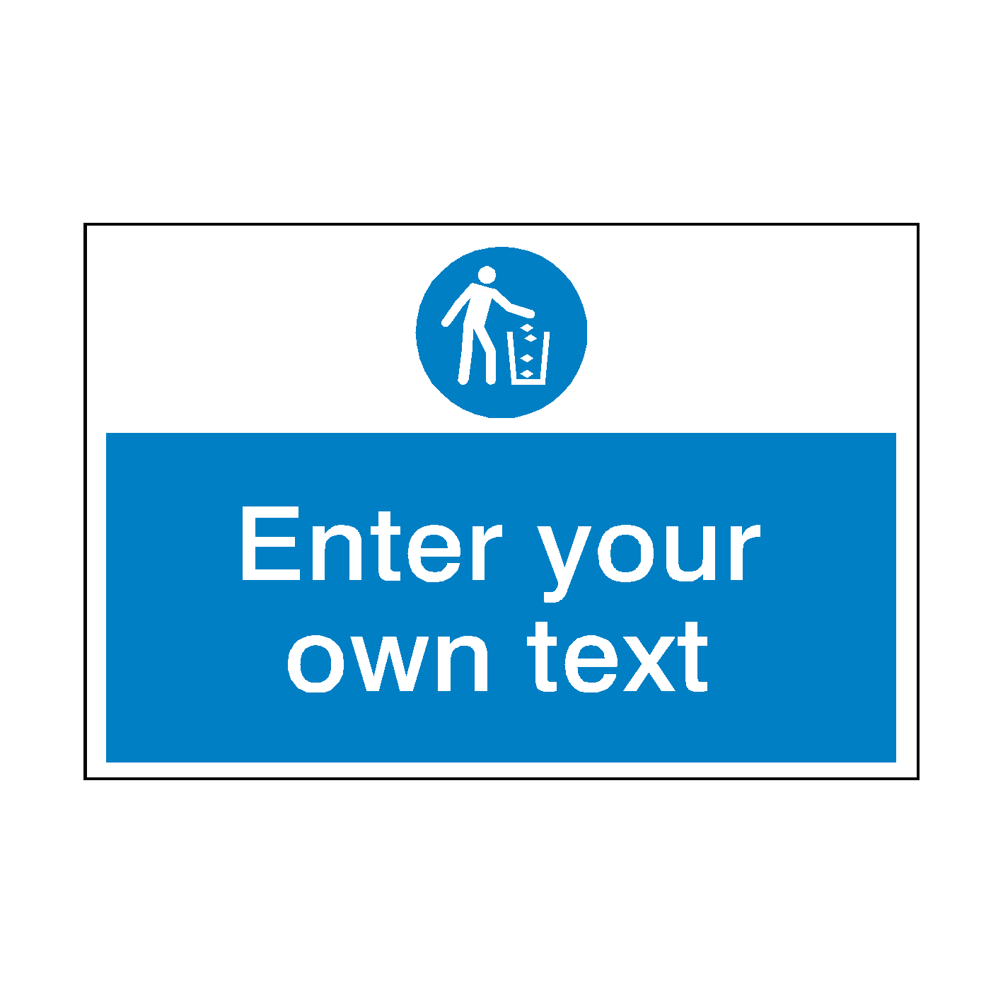 Use Litter Bin Custom Safety Sign | PVC Safety Signs