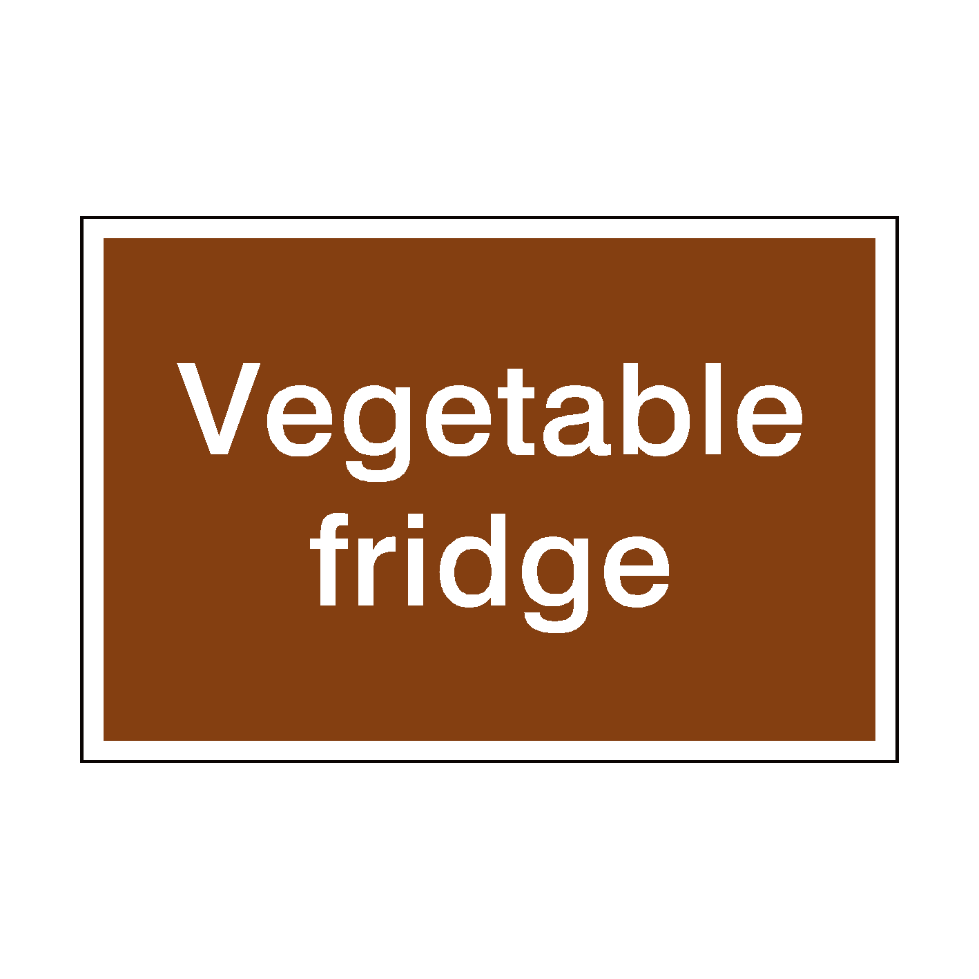 Vegetable Sign | PVC Safety Signs