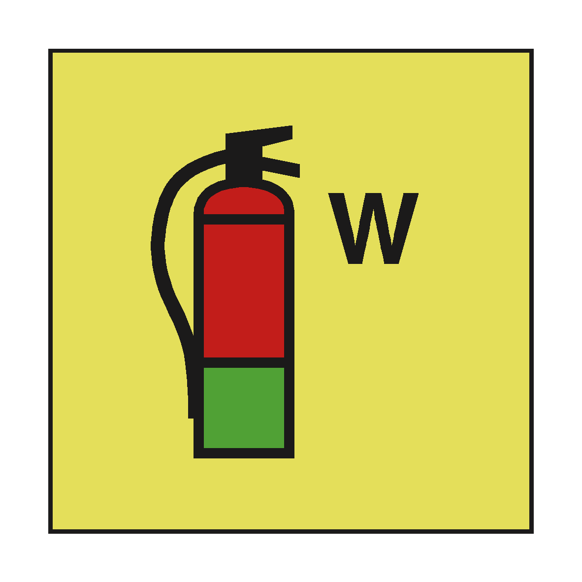 WATER FIRE EXTINGUISHER IMO SAFETY SIGN | PVC Safety Signs