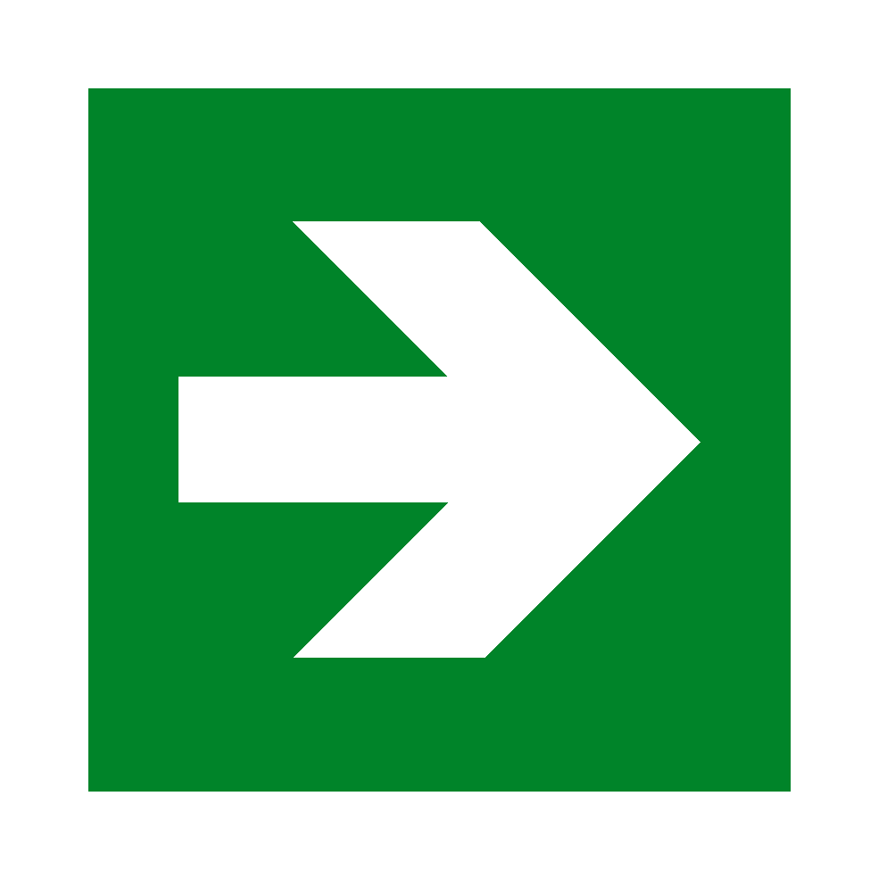 Arrow Right Sign | PVC Safety Signs