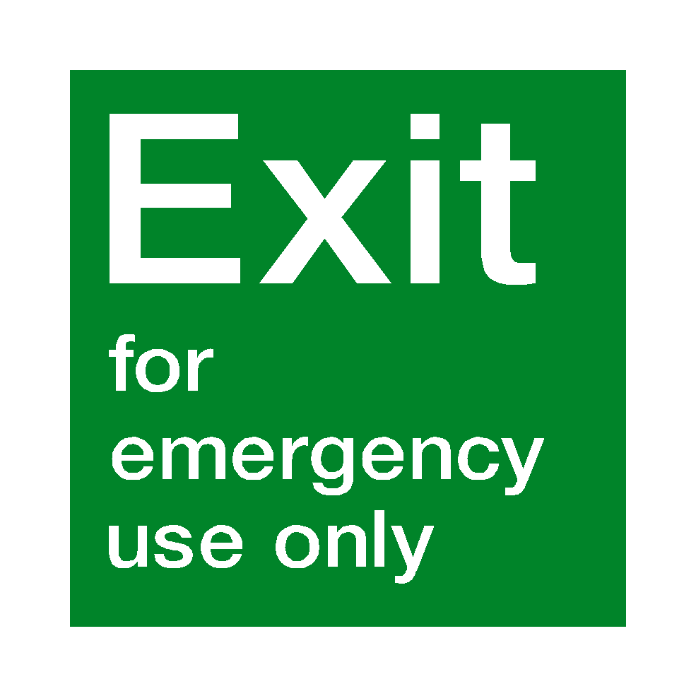 Exit For Emergency Use Sign | PVC Safety Signs