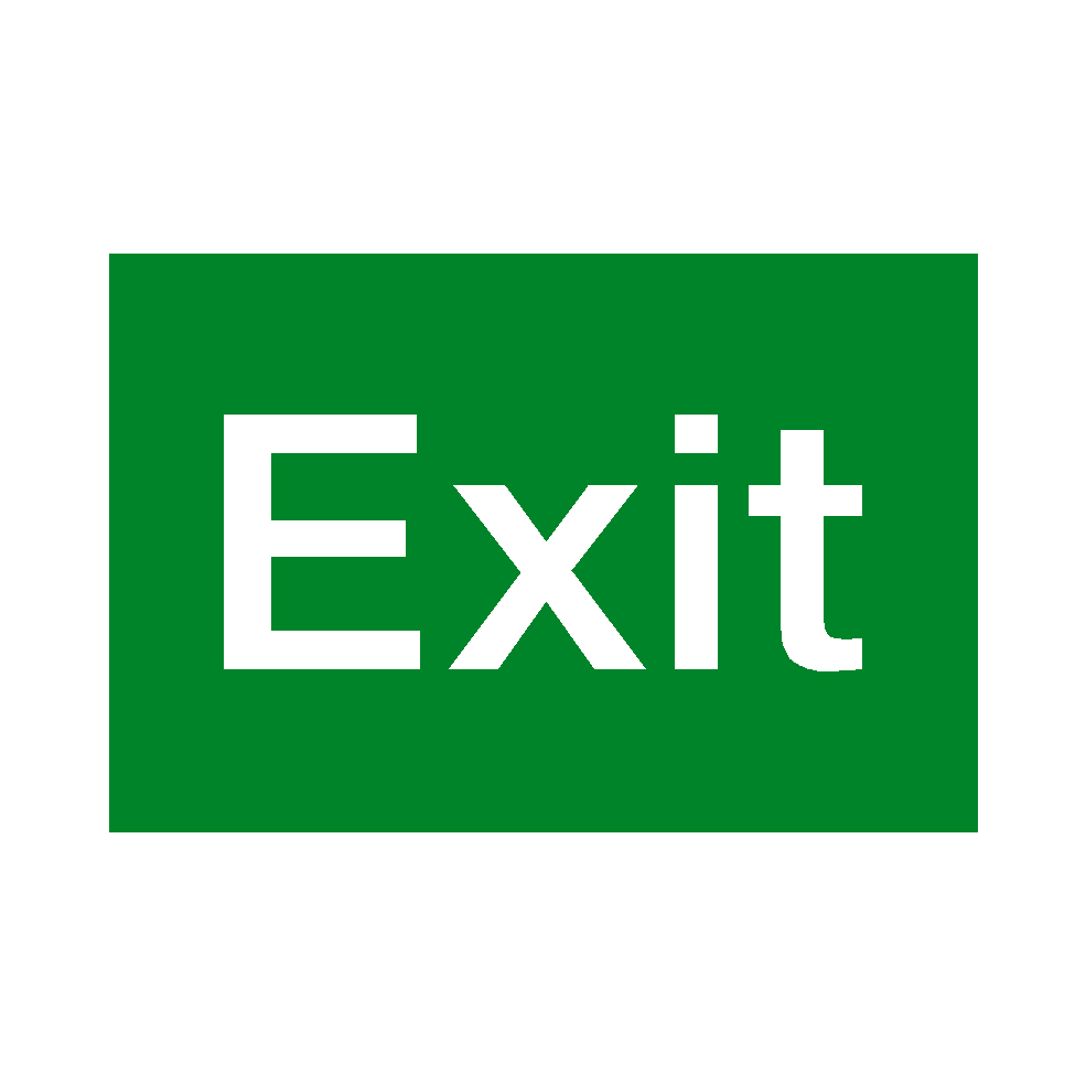 Exit Sign | PVC Safety Signs