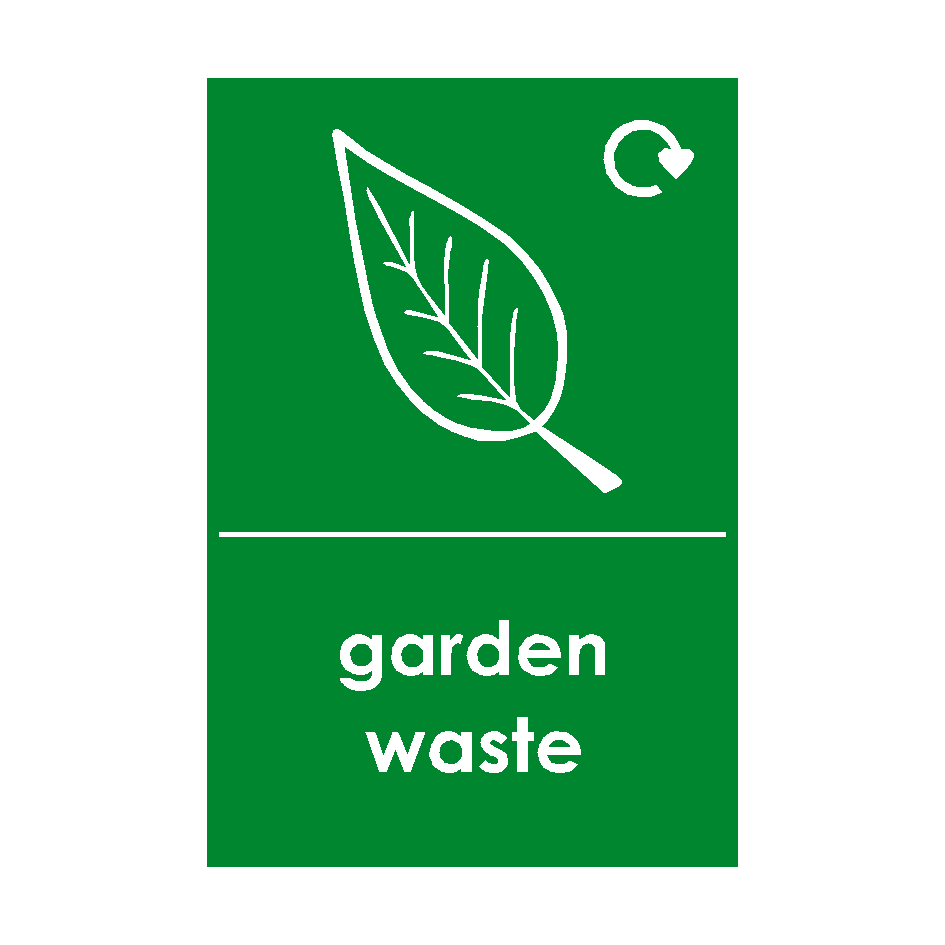 Garden Waste Logo Waste Recycling Signs