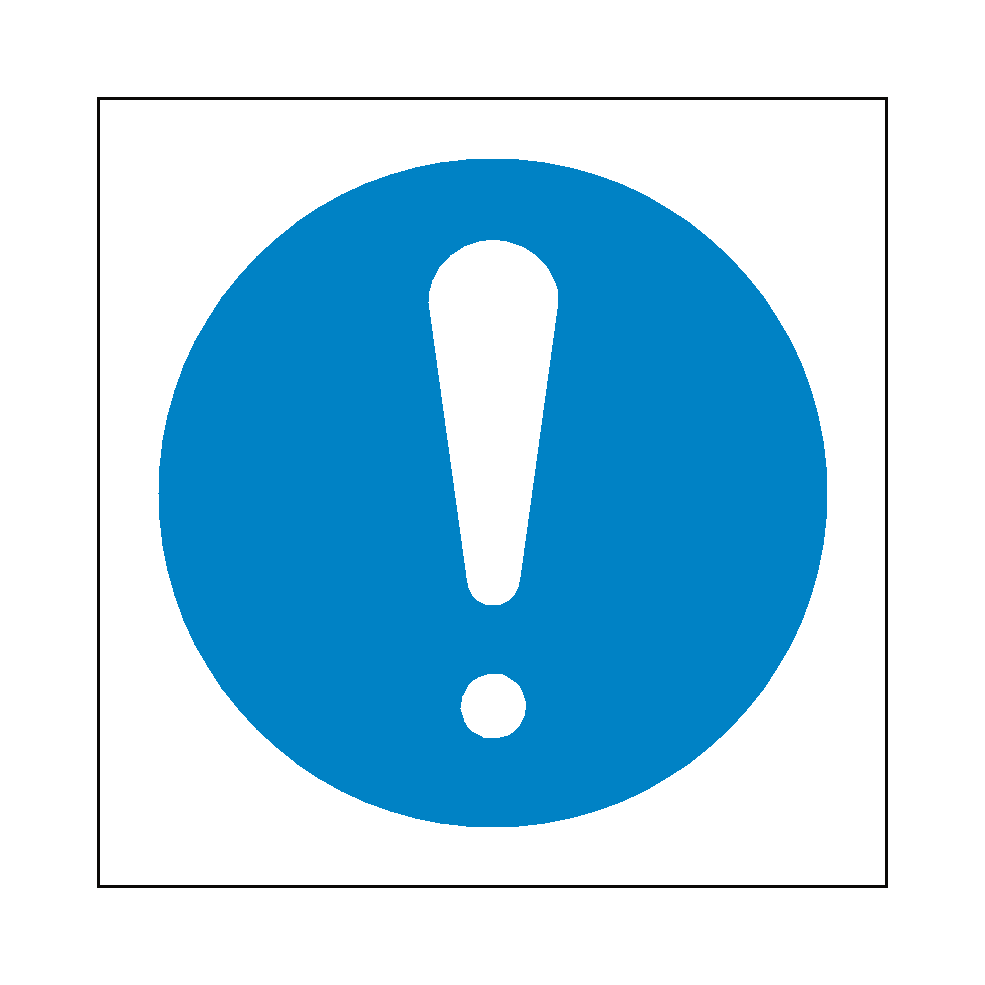 General Mandatory Symbol Sign | PVC Safety Signs