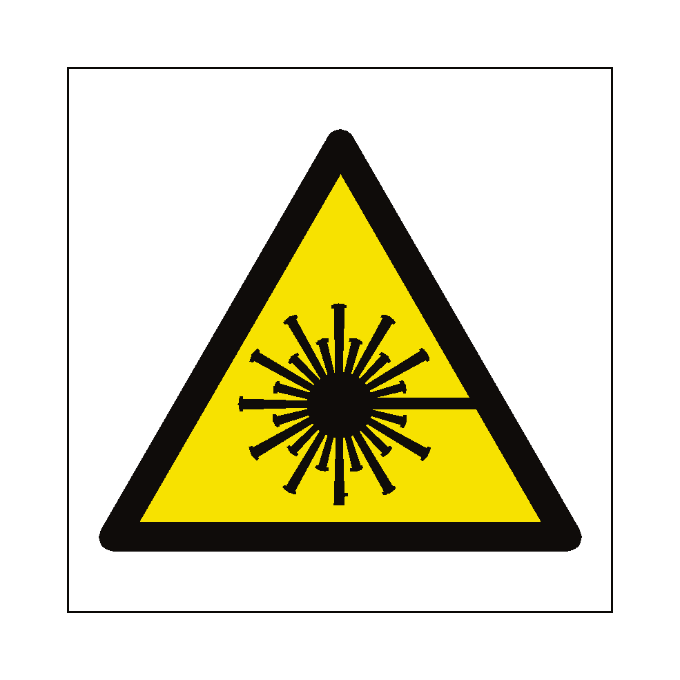 Laser Beam Hazard Symbol Sign | PVC Safety Signs