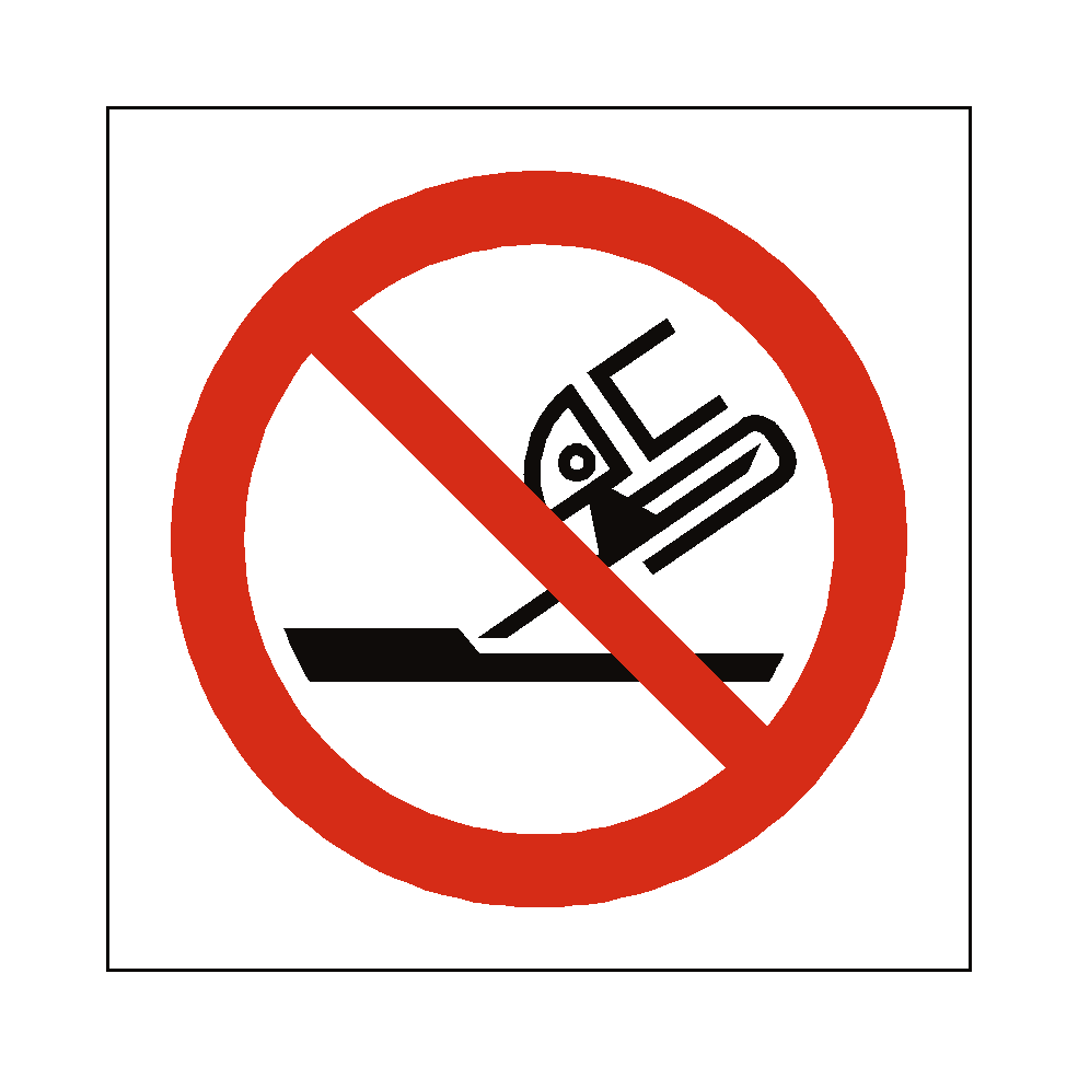 Do Not Use For Face Grinding Symbol Sign | PVC Safety Signs