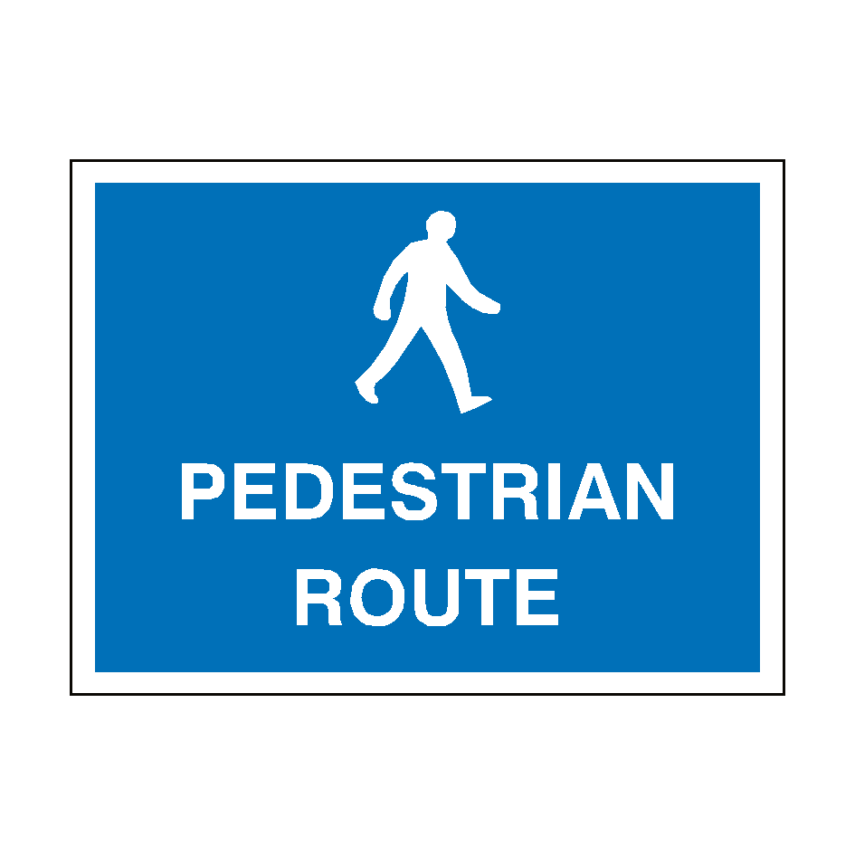 Pedestrian Route Sign