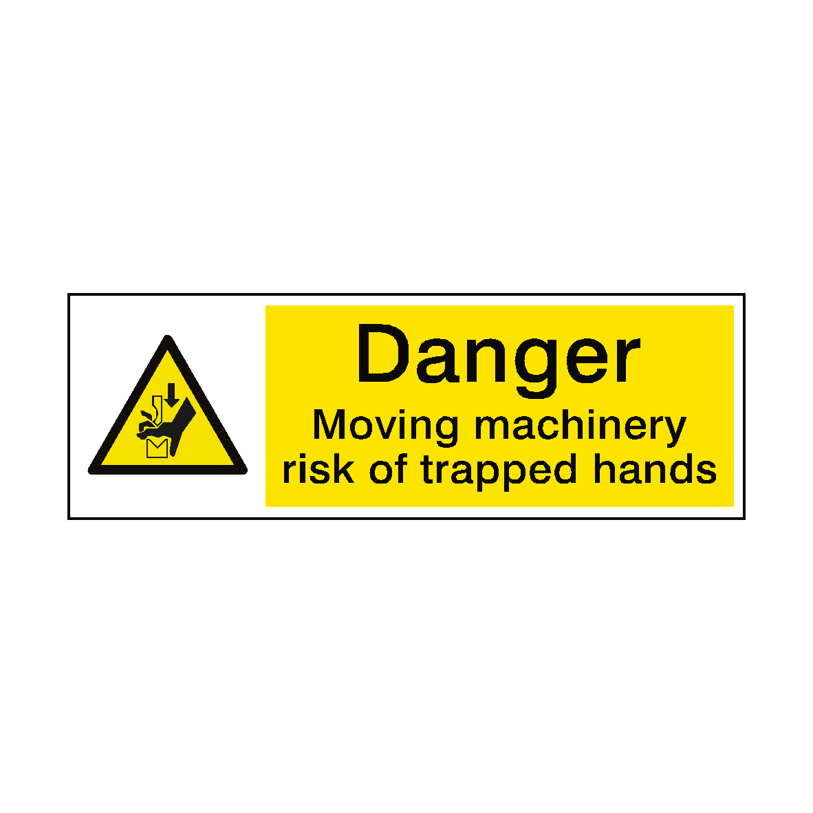Trapped Hands Hazard Sign | PVC Safety Signs
