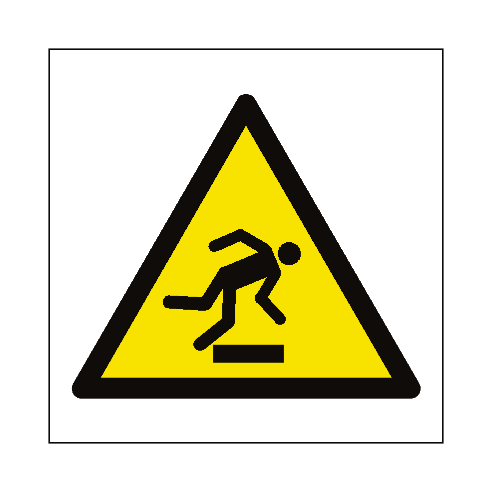 Trip Hazard Symbol Sign | PVC Safety Signs