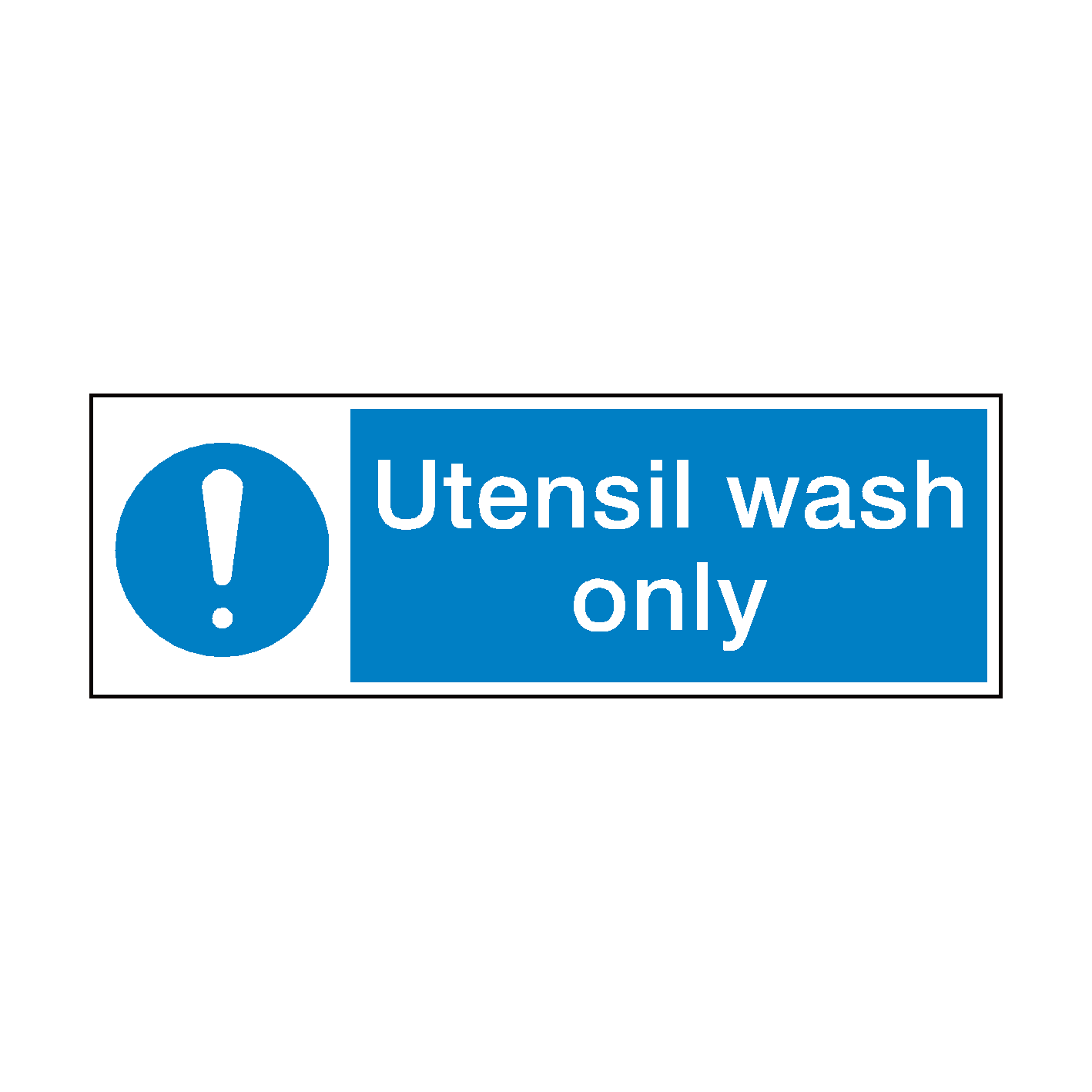 Utensil Wash Only Hygiene Sign | PVC Safety Signs